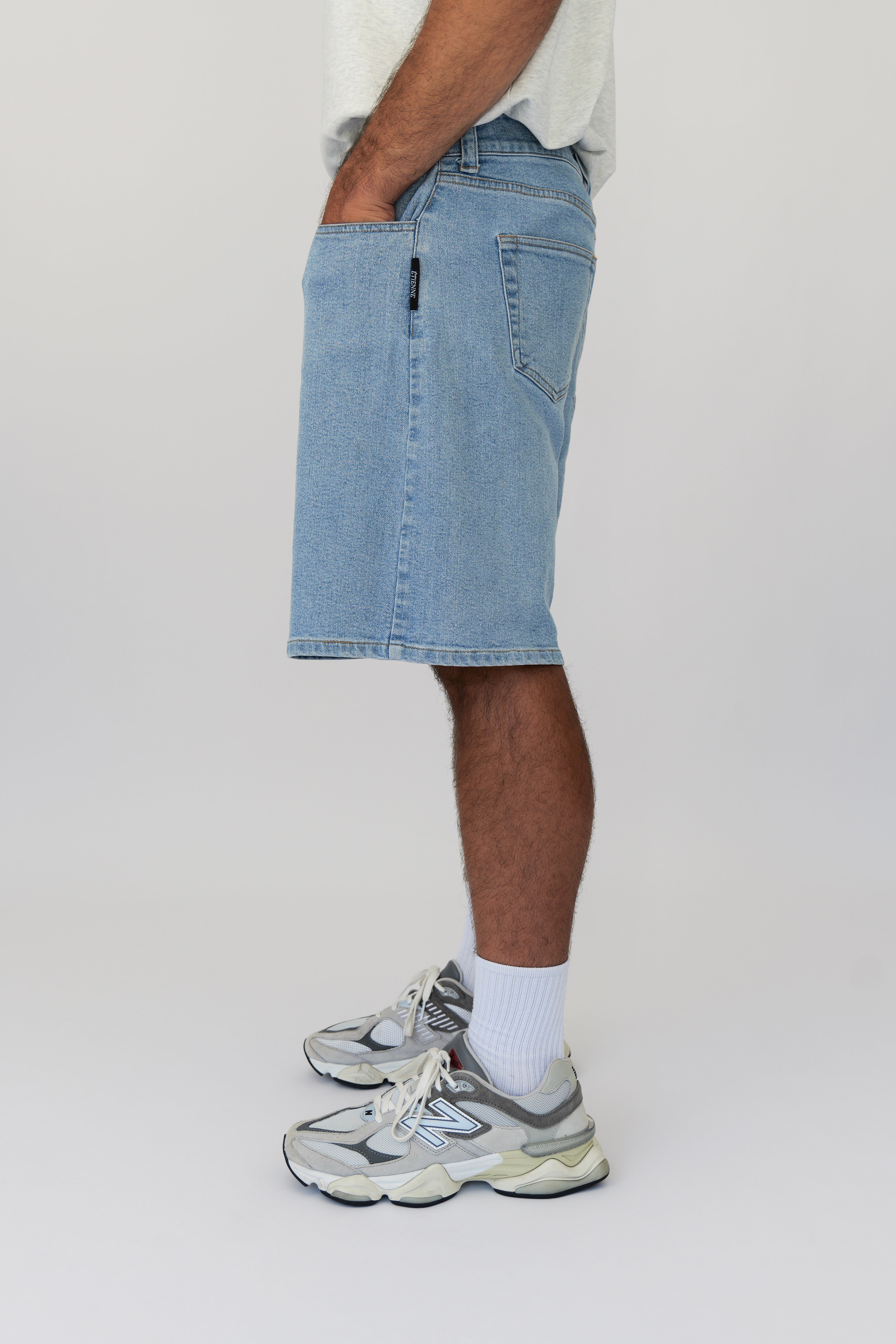 Denim Short - Washed Blue. – Étienne Clo